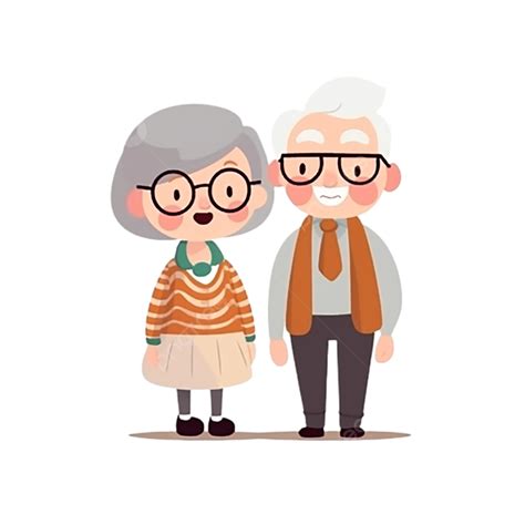 Los Personajes Del Abuelo Y La Abuela Png Encantador