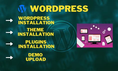 setup wordpress website with a theme and plugin installation by wm