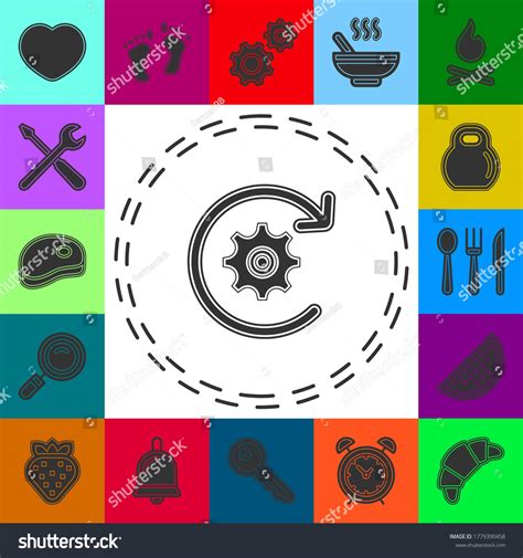 Workflow Icon Simple Element Illustration Workflow Stock Vector