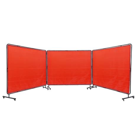 Vevor Welding Screen With Frame 6 X 8 3 Panel Welding Curtain