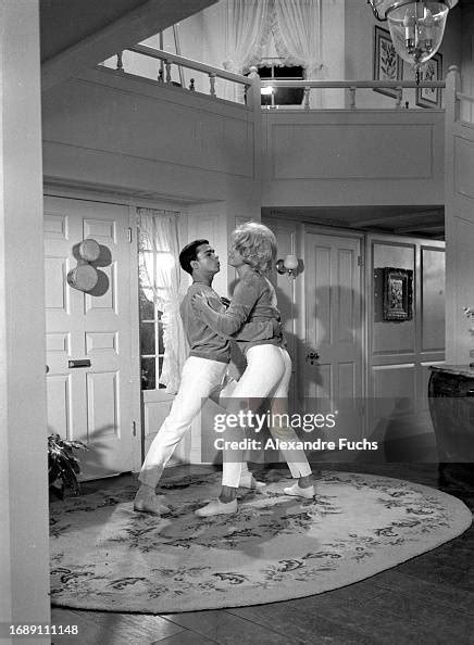 Actress Doris Day Dances With Actor Clive Clerk In A Scene Of The