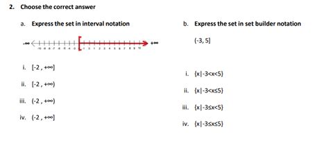 Solved Choose The Correct Answer A Express The Set