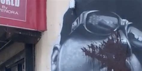 The Famous Notorious Big Mural In Brooklyn Has Been Vandalized