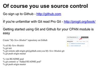 Authoring CPAN Modules PPT