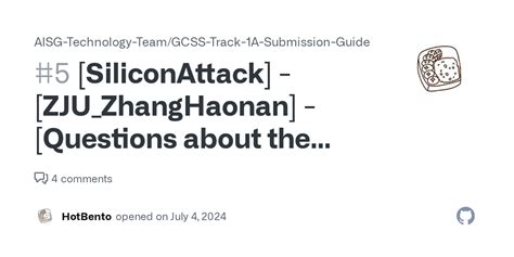 [siliconattack] [zju zhanghaonan] [questions about the submission