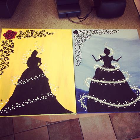Disney Princess Paintings I Made Målningar