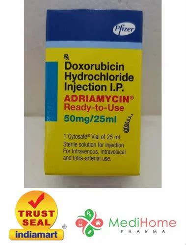 Doxorubicin 50 Mg Inj Lyophilized Powder At ₹ 945vial Yoginagar