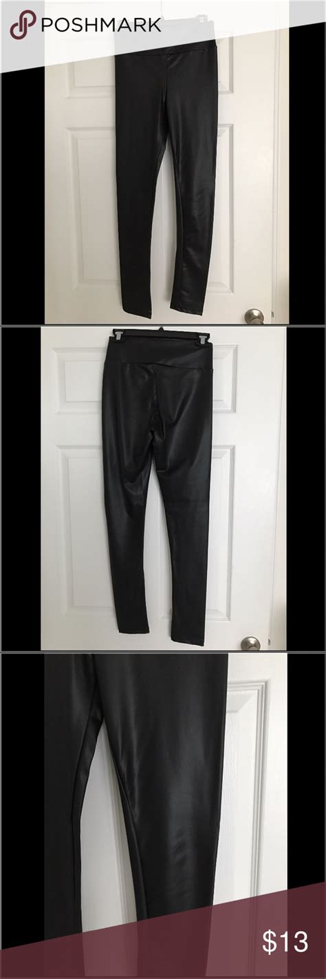 Akira High Waisted Pleather Faux Leather Leggings