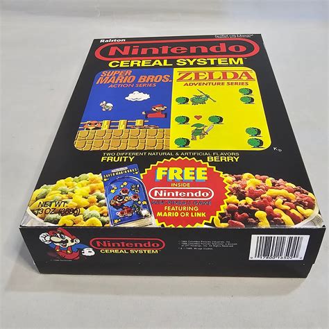 Nintendo Cereal System Ralston Reproduction Vintage Cereal Box Etsy