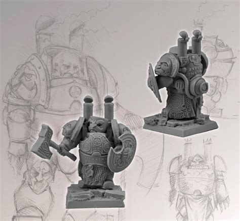 Dwarf Steam Armor 5 Scibor Monstrous Miniatures 28fm0110