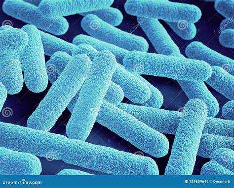 Escherichia Coli Bacteria E Coli Medically Accurate 3d Illustration Labeled Royalty Free