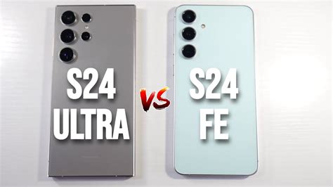 Samsung Galaxy S24 FE VS Samsung Galaxy S24 Ultra Speed Test Camera Comparison PUBG YouTube