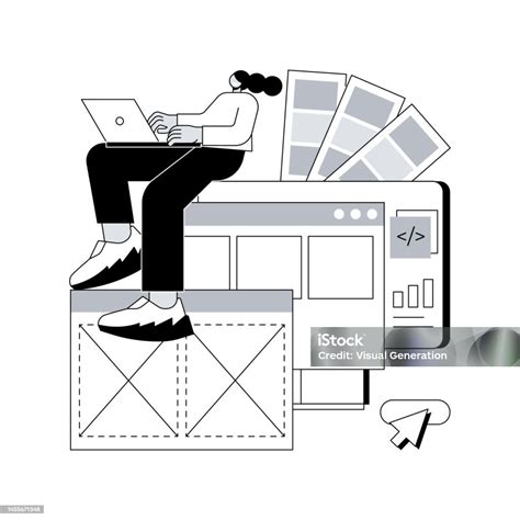 Interface Design Abstract Concept Vector Illustration Stock