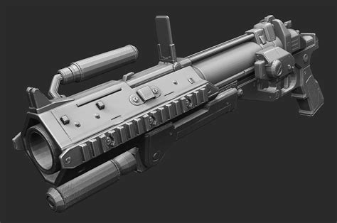 Grenade Launcher Halo Reach Stl Digital Model 3d Print Cosplay Etsy