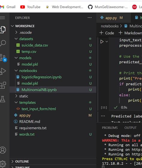 Github Adarshmarvel Self Harm Detection Web Application Ml Nlp