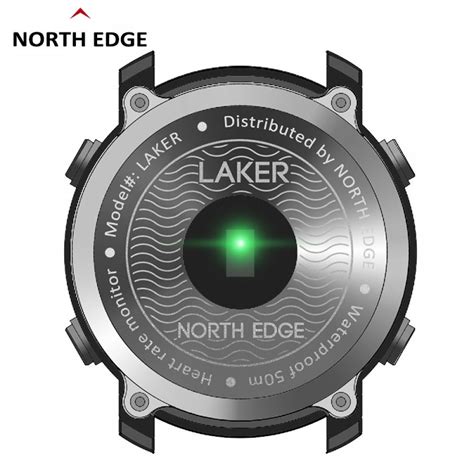 Round Silicone EOnz North Edge Laker Black Smartwatch For Daily 40G