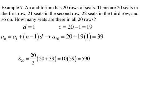 Ppt Arithmetic Sequences And Partial Sums Powerpoint Presentation