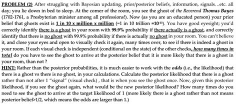 Solved Problem 2 ﻿after Struggling With Bayesian Updating