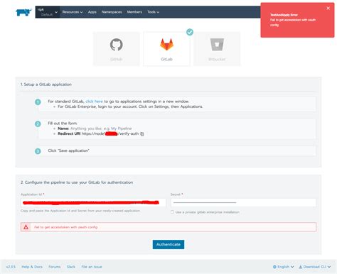 Rancher V235 Pipeline Not Working With Gitlab · Issue 25657