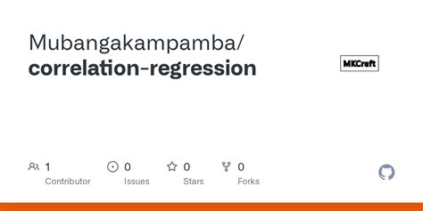 Github Mubangakampamba Correlation Regression
