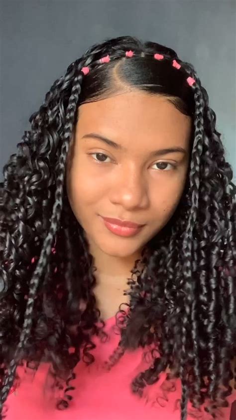 Penteado Com Liguinhas ️ Em 2024 Penteados Cachos Soltos Penteado