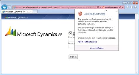 Importing Certificates Dynamics GP Microsoft Learn