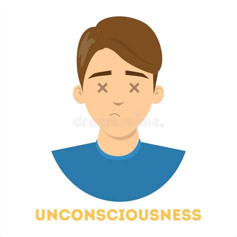 Unconsiousness Concept Emergency Case Danger For The Health Stock