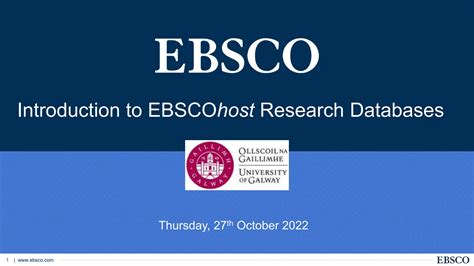 Introduction To Ebscohost Research Databases Pptx