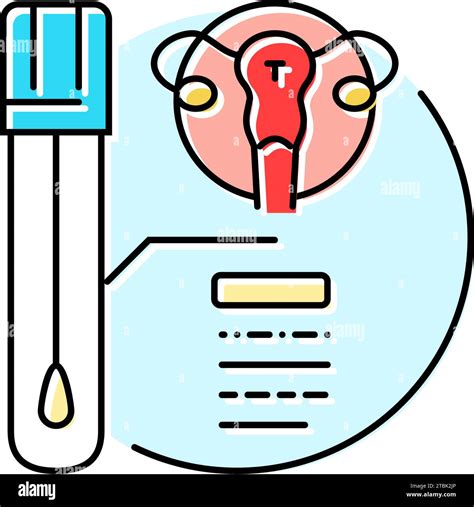Pap Smear Gynecologist Color Icon Vector Illustration Stock Vector Image And Art Alamy