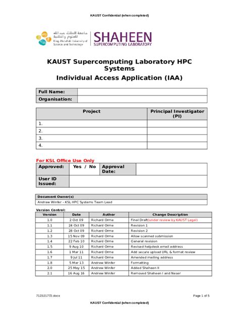 Kaust Supercomputing Laboratory Hpc Systems Doc Template Pdffiller