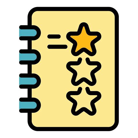 Task Schedule Stars Icon Vector Flat Vector Art At Vecteezy