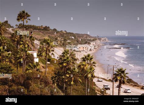 Usa California Malibu A View Of The Malibu Coast And The Pacific