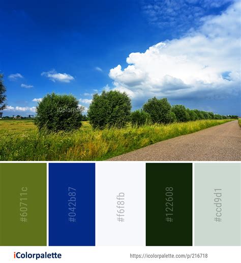 Color Palette Ideas From Sky Cloud Grassland Image Icolorpalette