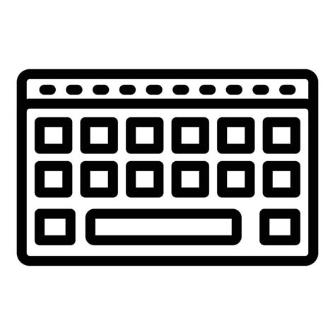 Icono De Teclado Inalámbrico Estilo De Esquema 15663286 Vector En Vecteezy
