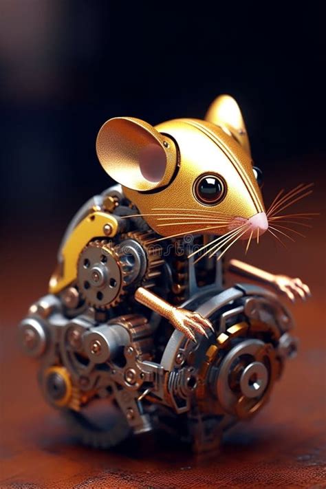 Mouse Robot Artificial Mouse The Concept Of The Future Stock