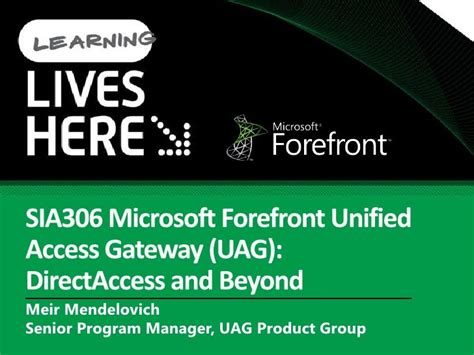 sia306 microsoft forefront unified access gateway directaccess and b…
