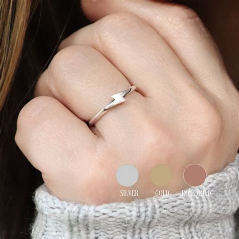 Lightning Ring Etsy