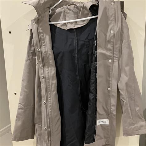 Calvin Klein Trench Rain Coat Jacket Removable Depop