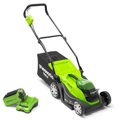 GreenWorks G40LM35K2 2 In 1 G MAX 40V Cordless Lawn Mower With 1 X 2Ah