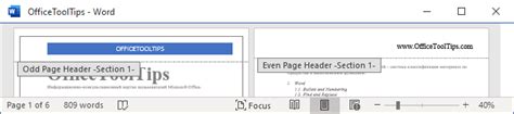 How To Create Different Headers And Footers On Odd And Even Pages