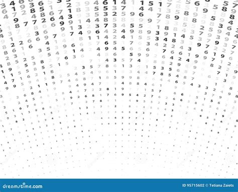 vector numeric template set of flip scoreboard with reflections