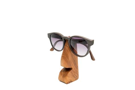 Olive Wood Nose Glasses Stand Olive Tree Handmade Olive Wood