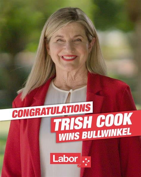 Wa Congratulations Trish Cook For Being Elected As The First Ever