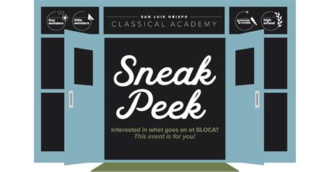 Member News Slo Classical Academy Sneak Peek San Luis Obispo