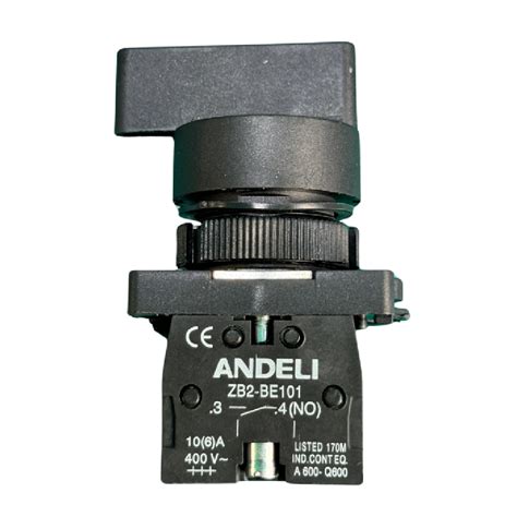 Selector De Control 3 Posiciones 2 No 10a 400v Andeli Voltinela