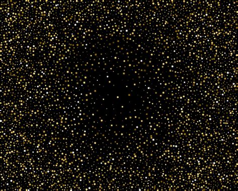 Abstract Pattern Of Random Falling Gold Stars On Black 2501587 Vector