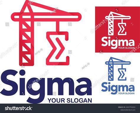 Sigma Logo Graphic Element That Identifies Stock Vector Royalty Free