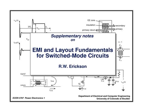 Solution Emi And Layout Fundamentals For Switched Mode Circuits