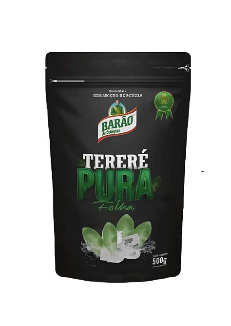Erva Mate Tereré BARÃO PURA FOLHA Sem Glúten 500 g Mate in Box