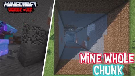 I Mined Whole Chunk Minecraft Youtube